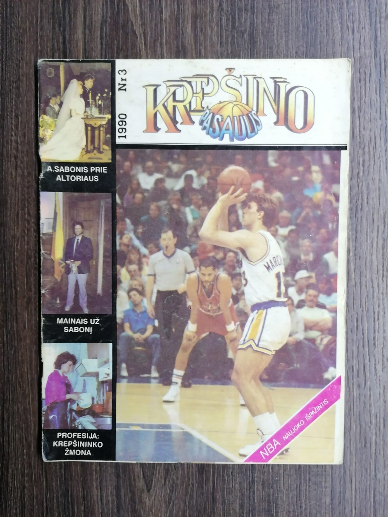 Žurnalas „Krepšinio pasaulis” 1990m leidimo - krepsinioideja.lt